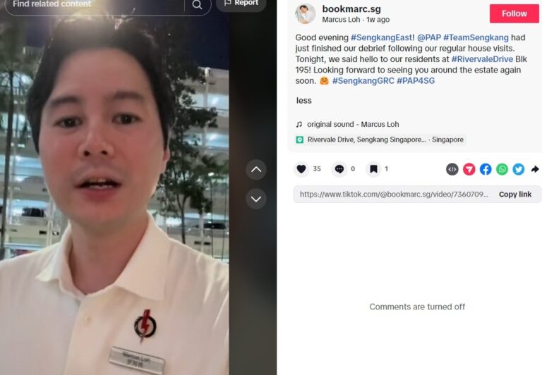 Marcus Loh limits TikTok and IG comments despite vows for serving ...